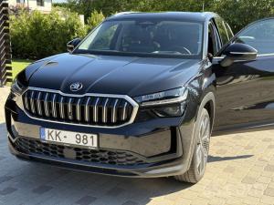 Black Skoda Kodiaq 2024 in Riga, with an engine capacity of 2.00 L and mileage of 50 thousand km for 38600 €, photo  on AUTOMOTO.COM.LV