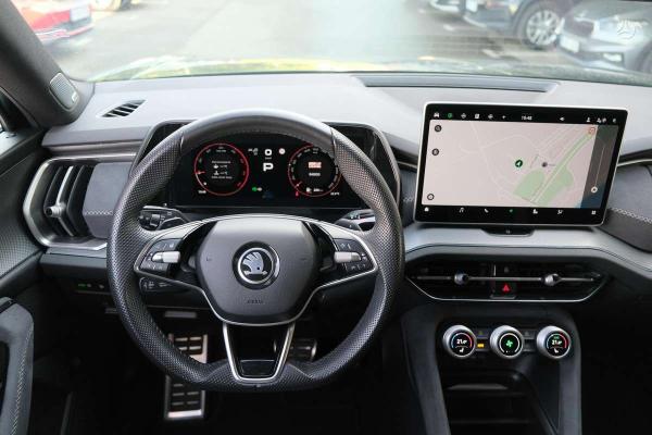 Black Skoda Kodiaq 2024 in Vilnius, with an engine capacity of 1.97 L and mileage of 56 thousand km for 39950 €, photo 6 on AUTOMOTO.COM.LV