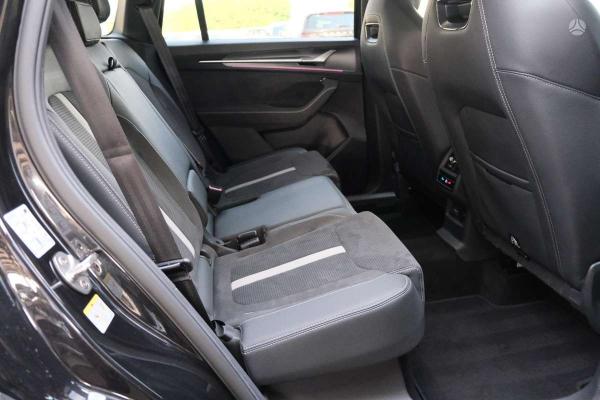 Black Skoda Kodiaq 2024 in Vilnius, with an engine capacity of 1.97 L and mileage of 56 thousand km for 39950 €, photo 10 on AUTOMOTO.COM.LV