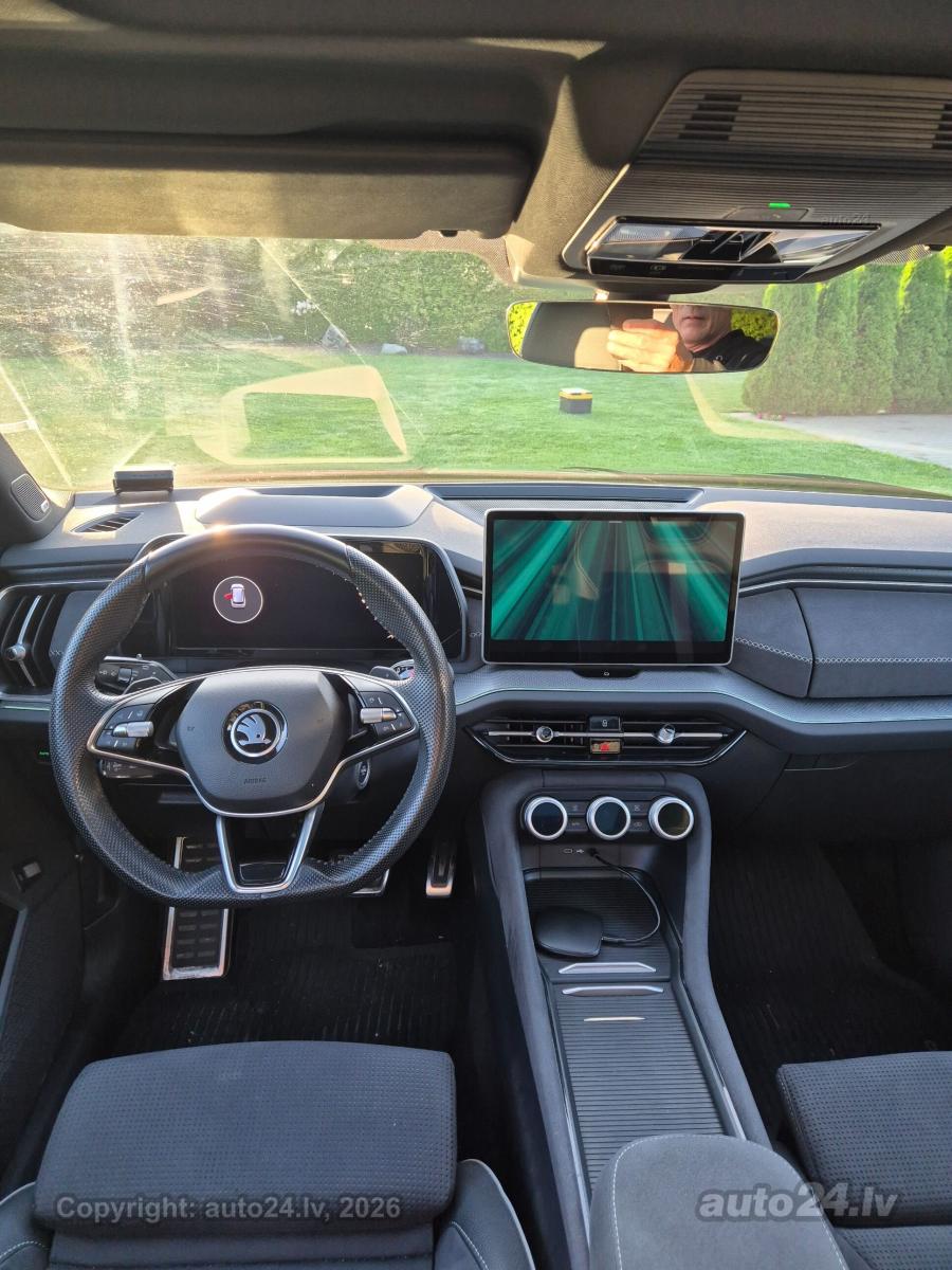 Черный Шкода Kodiaq 2024 в Таллин, объемом двигателя 2.00 л и пробегом 38 тыс. км за 47600 €, фото 6 на AUTOMOTO.COM.LV