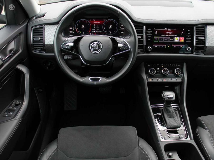 Черный Шкода Kodiaq 2024 в Вильнюс, объемом двигателя 1.98 л и пробегом 79 тыс. км за 32450 €, фото 7 на AUTOMOTO.COM.LV