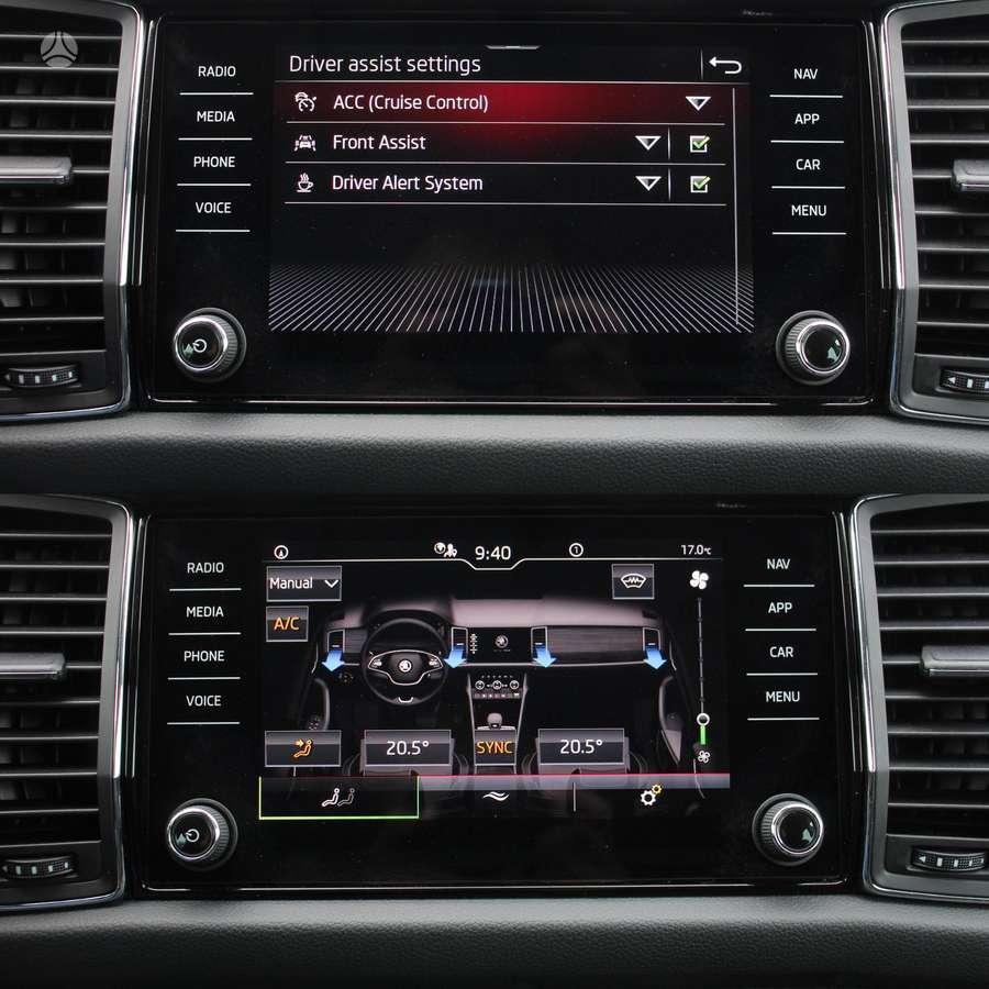 Черный Шкода Kodiaq 2024 в Вильнюс, объемом двигателя 1.98 л и пробегом 79 тыс. км за 32450 €, фото 13 на AUTOMOTO.COM.LV