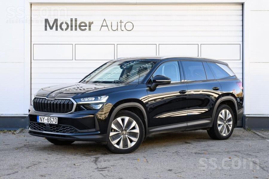 Melns Skoda Kodiaq 2024 Rīga, ar dzinēja tilpumu 2.00 L un nobraukumu 47 tūkst. km par 34950 €, foto 1 vietnē AUTOMOTO.COM.LV