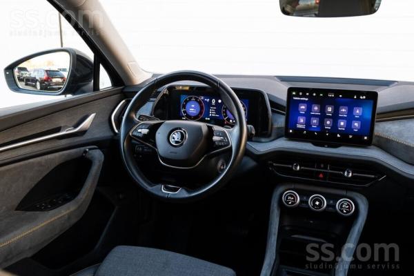 Black Skoda Kodiaq 2024 in Riga, with an engine capacity of 2.00 L and mileage of 47 thousand km for 34950 €, photo 10 on AUTOMOTO.COM.LV