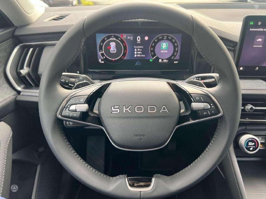 Черный Шкода Kodiaq 2025 в Вильнюс, объемом двигателя 1.97 л и пробегом 13 тыс. км за 39500 €, фото 17 на AUTOMOTO.COM.LV