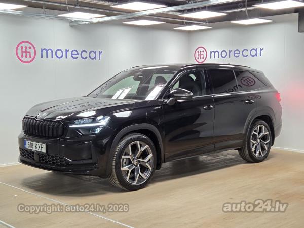 Black Skoda Kodiaq 2025 in Tallinn, with an engine capacity of 1.50 L and mileage of 10 thousand km for 43200 €, photo 1 on AUTOMOTO.COM.LV