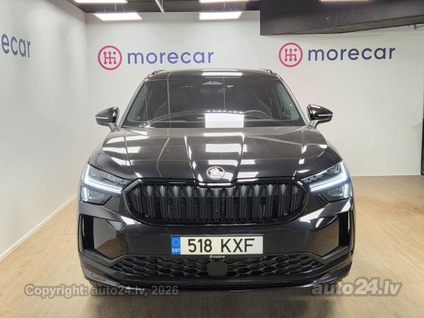 Black Skoda Kodiaq 2025 in Tallinn, with an engine capacity of 1.50 L and mileage of 10 thousand km for 43200 €, photo 2 on AUTOMOTO.COM.LV