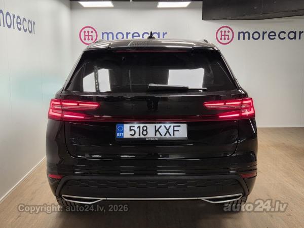Black Skoda Kodiaq 2025 in Tallinn, with an engine capacity of 1.50 L and mileage of 10 thousand km for 43200 €, photo 5 on AUTOMOTO.COM.LV