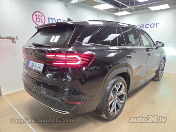 Black Skoda Kodiaq 2025 in Tallinn, with an engine capacity of 1.50 L and mileage of 10 thousand km for 43200 €, photo 6 on AUTOMOTO.COM.LV