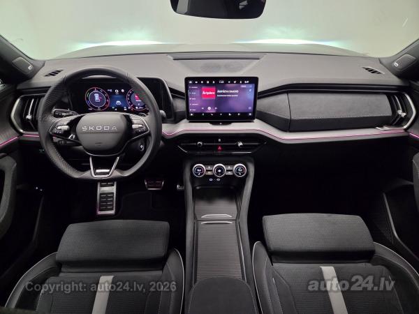 Black Skoda Kodiaq 2025 in Tallinn, with an engine capacity of 1.50 L and mileage of 10 thousand km for 43200 €, photo 7 on AUTOMOTO.COM.LV