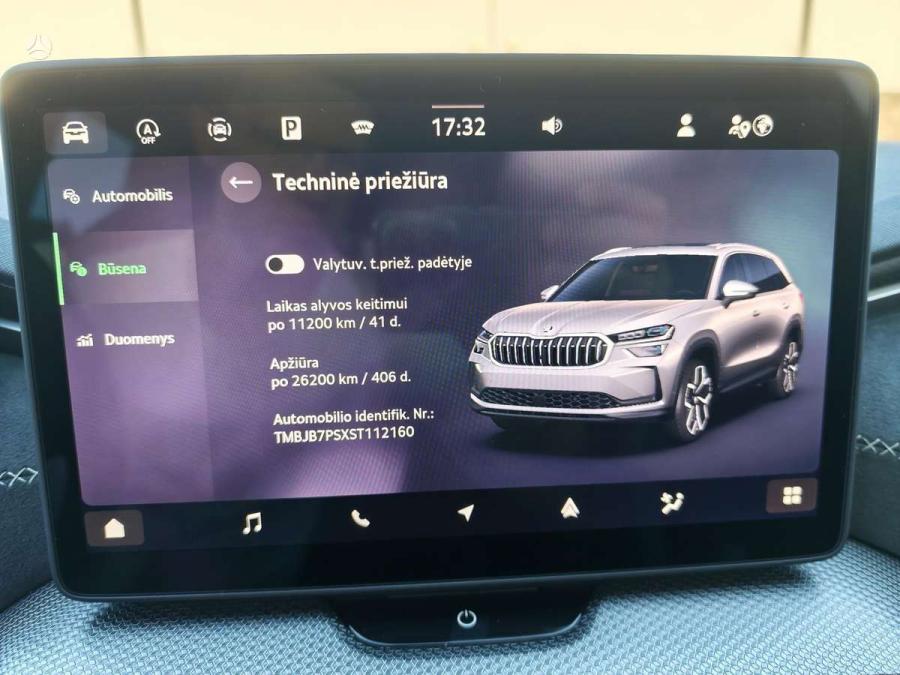 Black Skoda Kodiaq 2025 in Vilnius, with an engine capacity of 1.50 L and mileage of 5 thousand km for 36500 €, photo 22 on AUTOMOTO.COM.LV