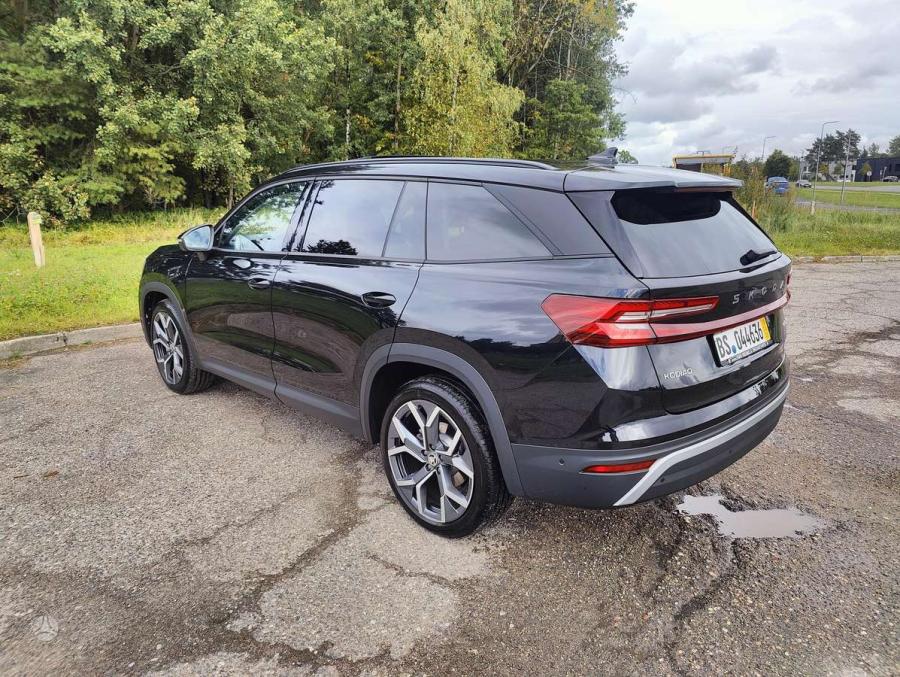 Black Skoda Kodiaq 2025 in Kaunas, with an engine capacity of 1.97 L and mileage of 5 thousand km for 45900 €, photo 7 on AUTOMOTO.COM.LV