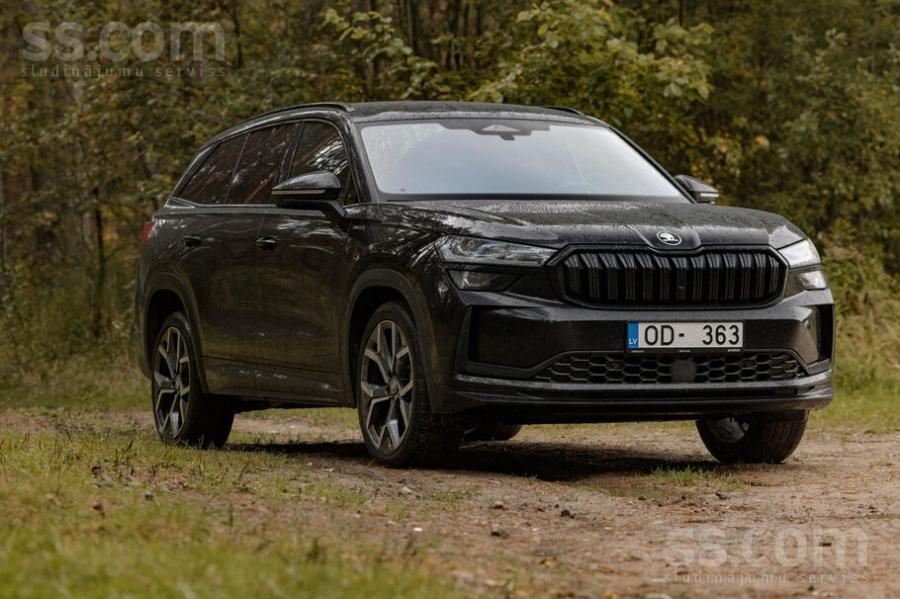Black Skoda Kodiaq 2025 in Riga, with an engine capacity of 2.00 L and mileage of 84 thousand km for 34300 €, photo 3 on AUTOMOTO.COM.LV