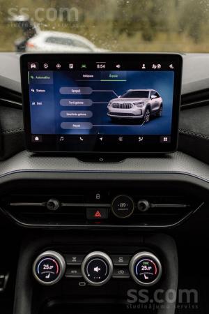Black Skoda Kodiaq 2025 in Riga, with an engine capacity of 2.00 L and mileage of 84 thousand km for 34300 €, photo 19 on AUTOMOTO.COM.LV