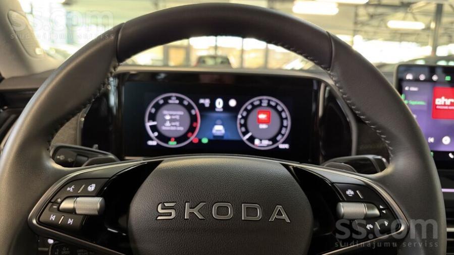 Black Skoda Kodiaq 2025 in Riga, with an engine capacity of 1.50 L and mileage of 10 thousand km for 32900 €, photo 22 on AUTOMOTO.COM.LV