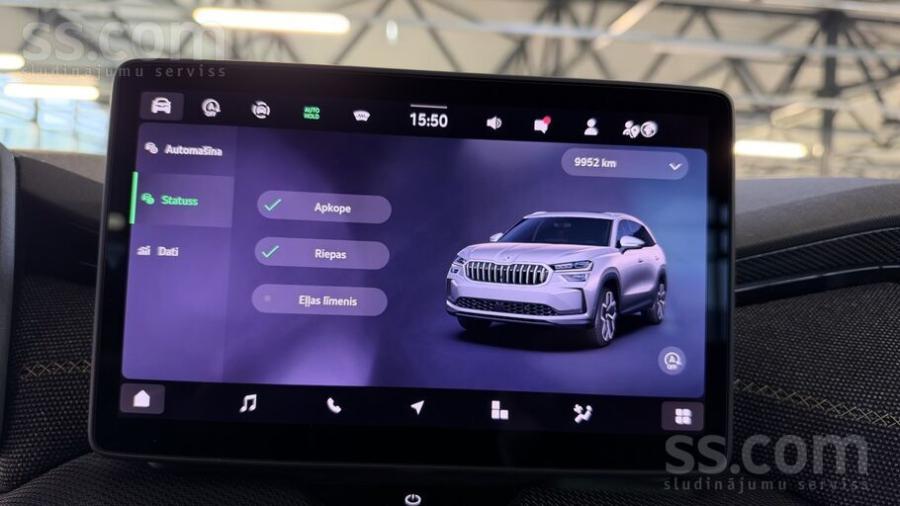 Black Skoda Kodiaq 2025 in Riga, with an engine capacity of 1.50 L and mileage of 10 thousand km for 32900 €, photo 25 on AUTOMOTO.COM.LV