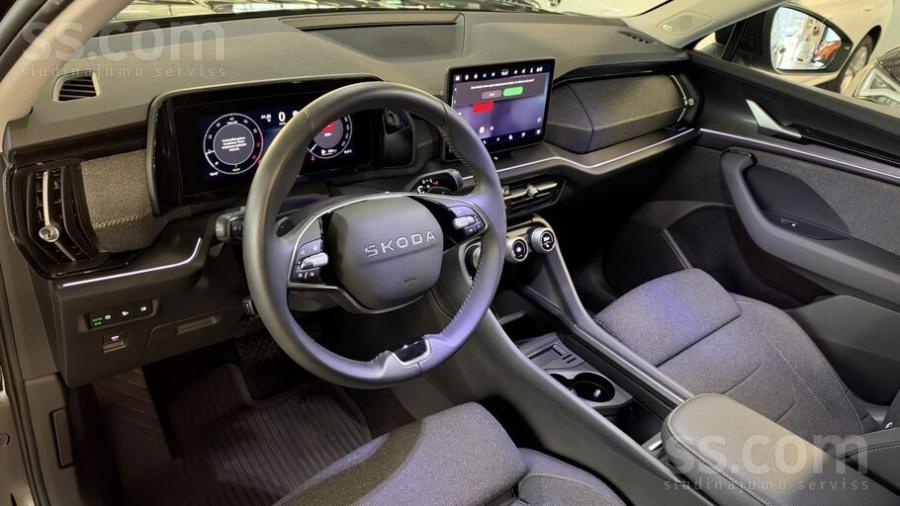 Черный Шкода Kodiaq 2025 в Рига, объемом двигателя 1.50 л и пробегом 10 тыс. км за 32900 €, фото 14 на AUTOMOTO.COM.LV