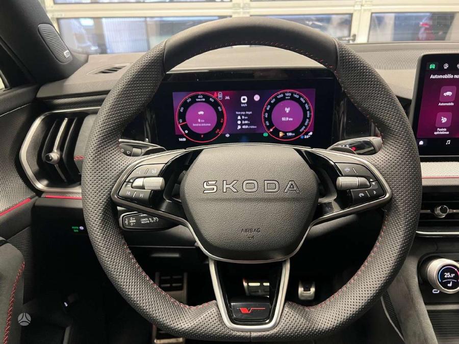 Черный Шкода Kodiaq 2026 в Вильнюс, объемом двигателя 1.98 л и пробегом 8 тыс. км за 53350 €, фото 12 на AUTOMOTO.COM.LV