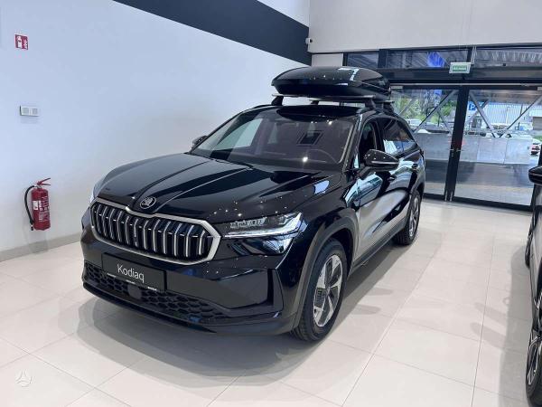 Melns Skoda Kodiaq 2026 Viļņa, ar dzinēja tilpumu 1.50 L un nobraukumu 2 tūkst. km par 37890 €, foto 1 vietnē AUTOMOTO.COM.LV