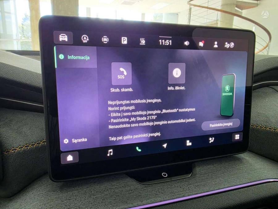 Черный Шкода Kodiaq 2026 в Шяуляй, объемом двигателя 1.97 л и пробегом 0 тыс. км за 46910 €, фото 49 на AUTOMOTO.COM.LV