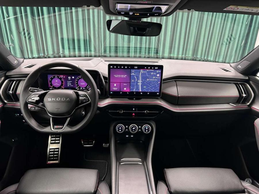 Черный Шкода Kodiaq 2026 в Вильнюс, объемом двигателя 1.98 л и пробегом 0 тыс. км за 56660 €, фото 14 на AUTOMOTO.COM.LV