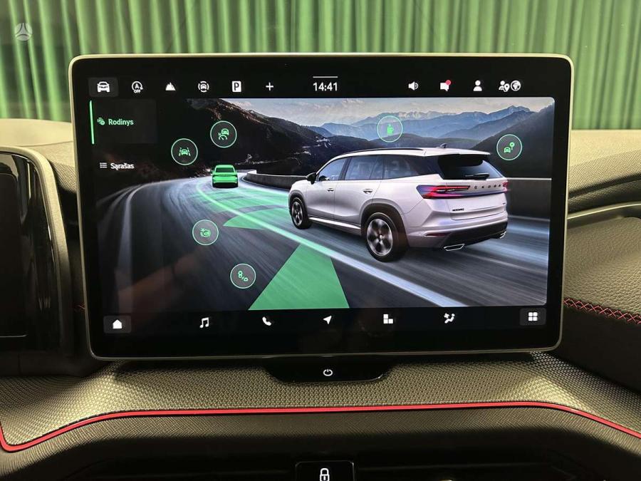 Черный Шкода Kodiaq 2026 в Вильнюс, объемом двигателя 1.98 л и пробегом 0 тыс. км за 56660 €, фото 20 на AUTOMOTO.COM.LV