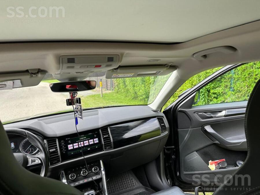 Black Skoda Kodiaq 2017 in Bauska, with an engine capacity of 2.00 L and mileage of 179 thousand km for 15500 €, photo 7 on AUTOMOTO.COM.LV