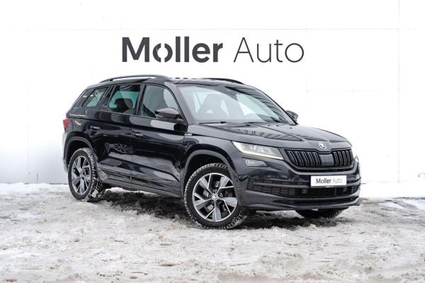 Black Skoda Kodiaq 2018 in Riga, with an engine capacity of 2.00 L and mileage of 202 thousand km for 23650 €, photo 2 on AUTOMOTO.COM.LV