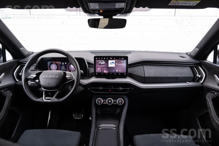 Черный Шкода Kodiaq 2025 в Рига, объемом двигателя 1.50 л и пробегом 10 тыс. км за 38950 €, фото 9 на AUTOMOTO.COM.LV