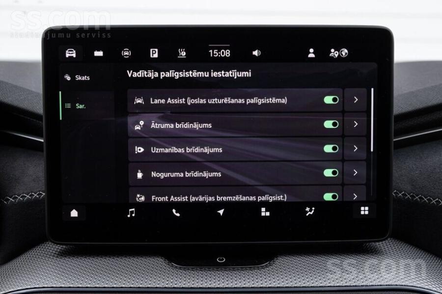 Черный Шкода Kodiaq 2025 в Рига, объемом двигателя 1.50 л и пробегом 10 тыс. км за 38950 €, фото 12 на AUTOMOTO.COM.LV