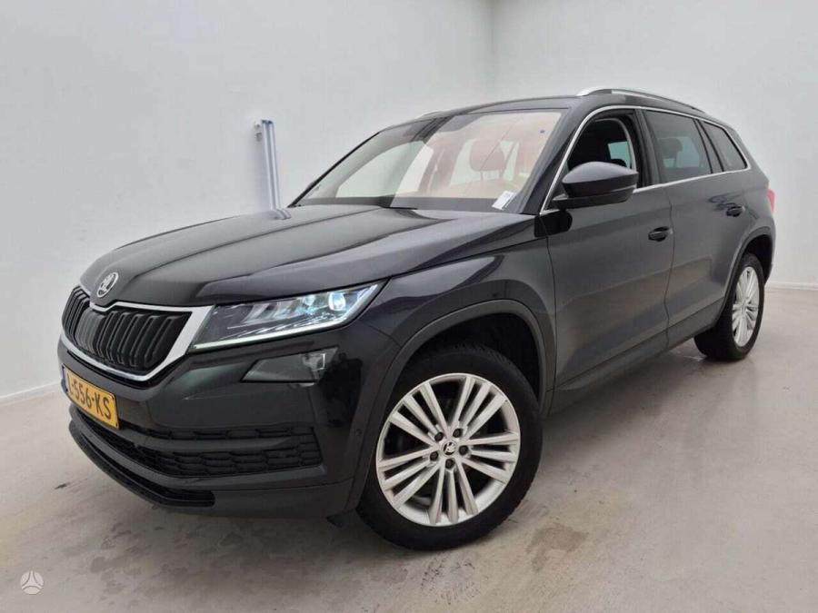 Black Skoda Kodiaq 2021 in Vilnius, with an engine capacity of 1.50 L and mileage of 190 thousand km for 21054 €, photo 1 on AUTOMOTO.COM.LV