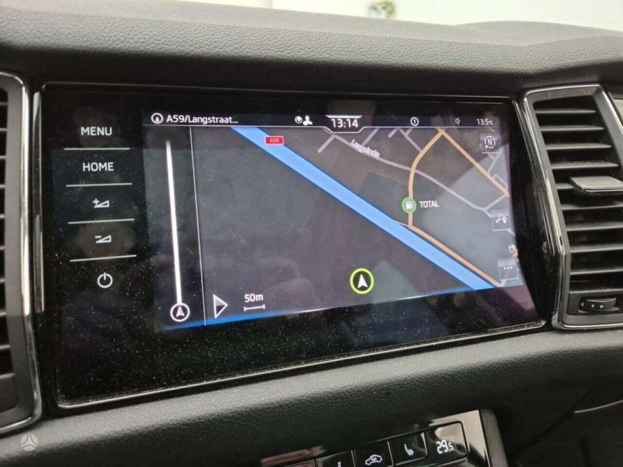 Black Skoda Kodiaq 2021 in Vilnius, with an engine capacity of 1.50 L and mileage of 190 thousand km for 21054 €, photo 13 on AUTOMOTO.COM.LV