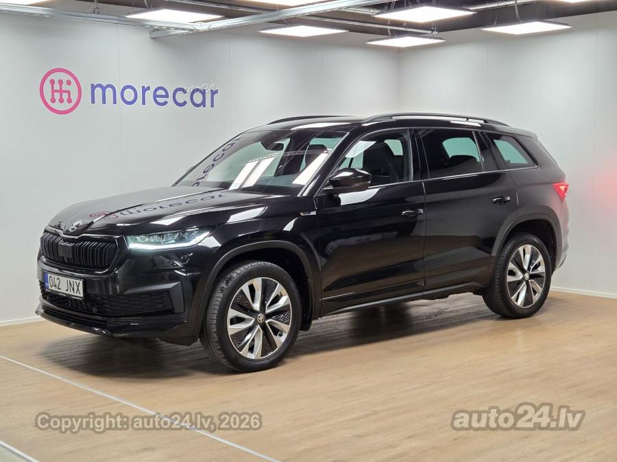 Black Skoda Kodiaq 2022 in Tallinn, with an engine capacity of 2.00 L and mileage of 75 thousand km for 30900 €, photo 1 on AUTOMOTO.COM.LV