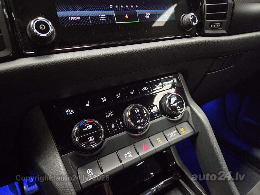 Black Skoda Kodiaq 2022 in Tallinn, with an engine capacity of 2.00 L and mileage of 75 thousand km for 30900 €, photo 12 on AUTOMOTO.COM.LV