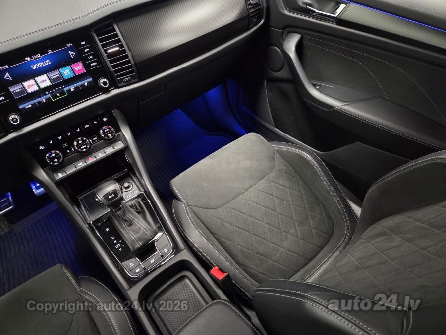 Black Skoda Kodiaq 2022 in Tallinn, with an engine capacity of 2.00 L and mileage of 75 thousand km for 30900 €, photo 17 on AUTOMOTO.COM.LV