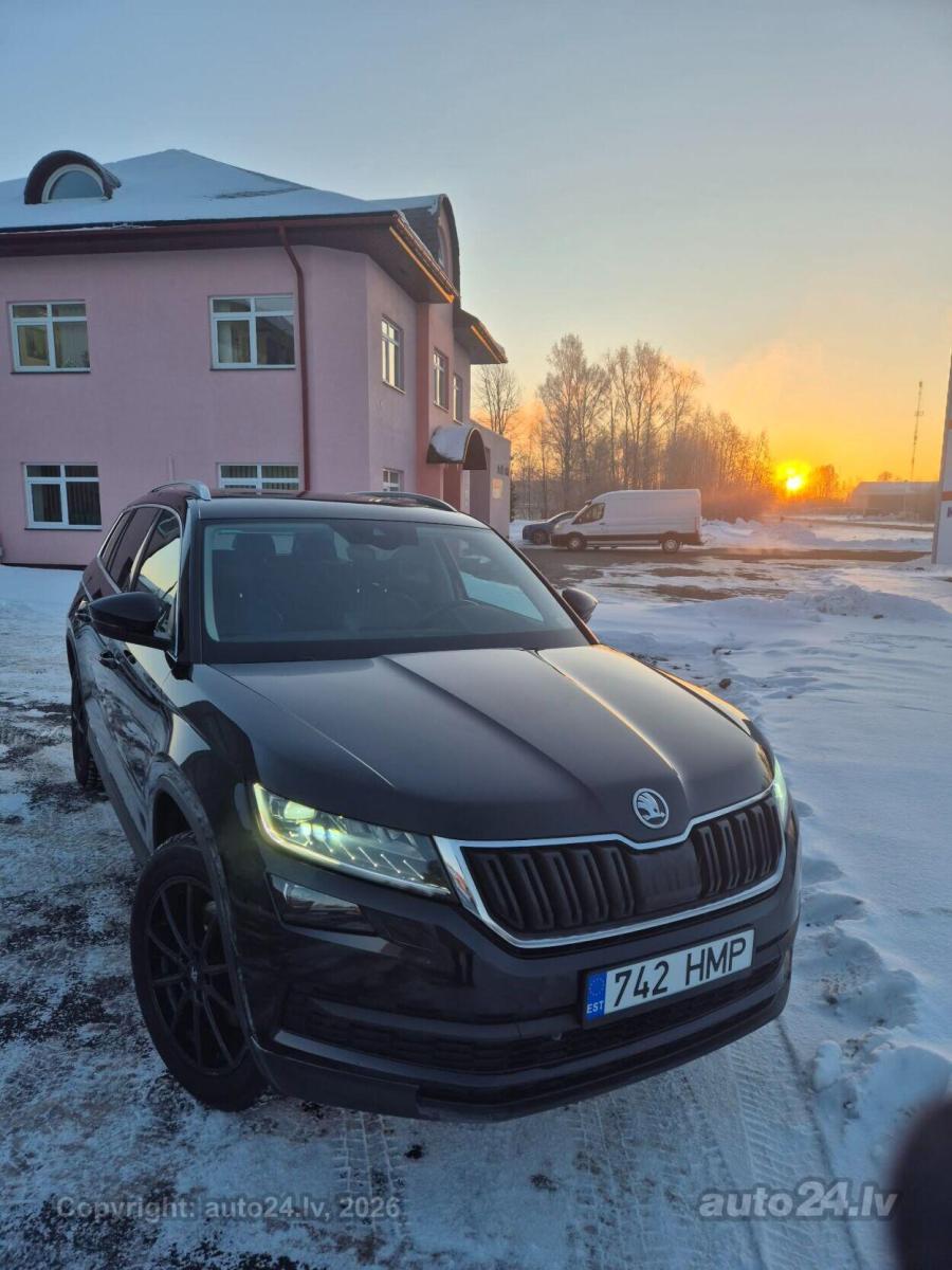 Black Skoda Kodiaq 2018 in Parnu, with an engine capacity of 2.00 L and mileage of 153 thousand km for 23000 €, photo 1 on AUTOMOTO.COM.LV