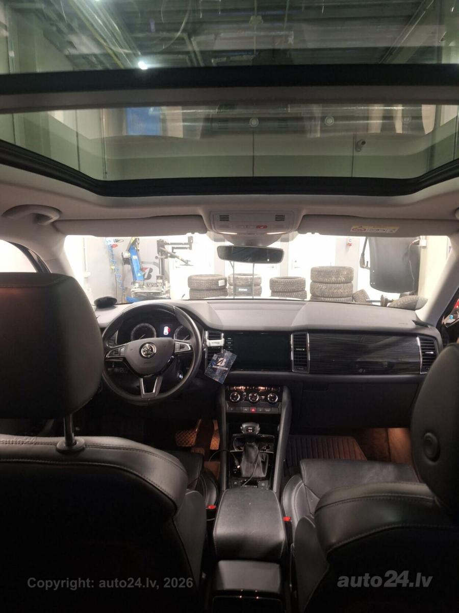 Black Skoda Kodiaq 2018 in Parnu, with an engine capacity of 2.00 L and mileage of 153 thousand km for 23000 €, photo 21 on AUTOMOTO.COM.LV
