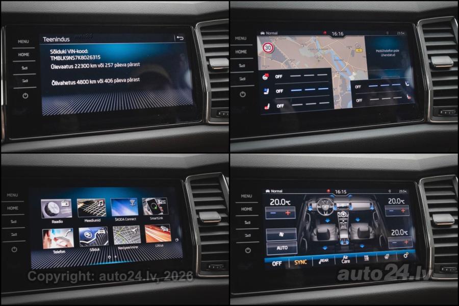 Черный Шкода Kodiaq 2018 в Тарту, объемом двигателя 2.00 л и пробегом 200 тыс. км за 21300 €, фото 21 на AUTOMOTO.COM.LV