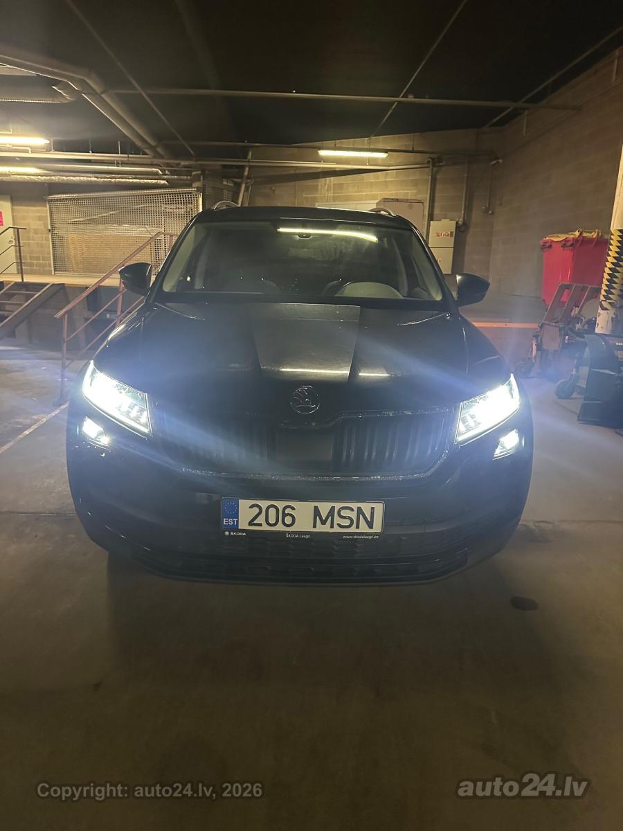Black Skoda Kodiaq 2019 in Tallinn, with an engine capacity of 2.00 L and mileage of 172 thousand km for 21500 €, photo 1 on AUTOMOTO.COM.LV