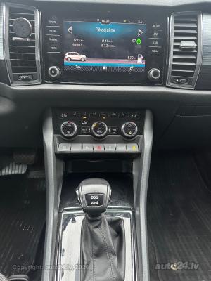 Black Skoda Kodiaq 2019 in Tallinn, with an engine capacity of 2.00 L and mileage of 172 thousand km for 21500 €, photo 6 on AUTOMOTO.COM.LV
