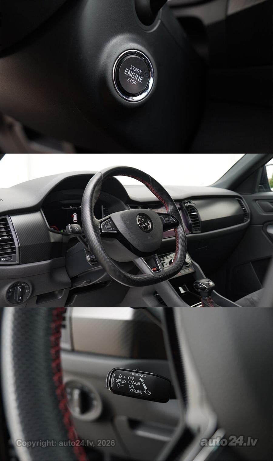 Black Skoda Kodiaq 2020 in Tallinn, with an engine capacity of 2.00 L and mileage of 143 thousand km for 29500 €, photo 13 on AUTOMOTO.COM.LV