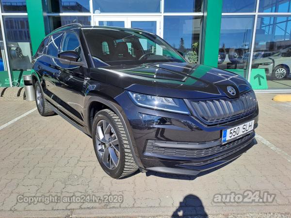 Черный Шкода Kodiaq 2021 в Тарту, объемом двигателя 2.00 л и пробегом 77 тыс. км за 27900 €, фото 1 на AUTOMOTO.COM.LV