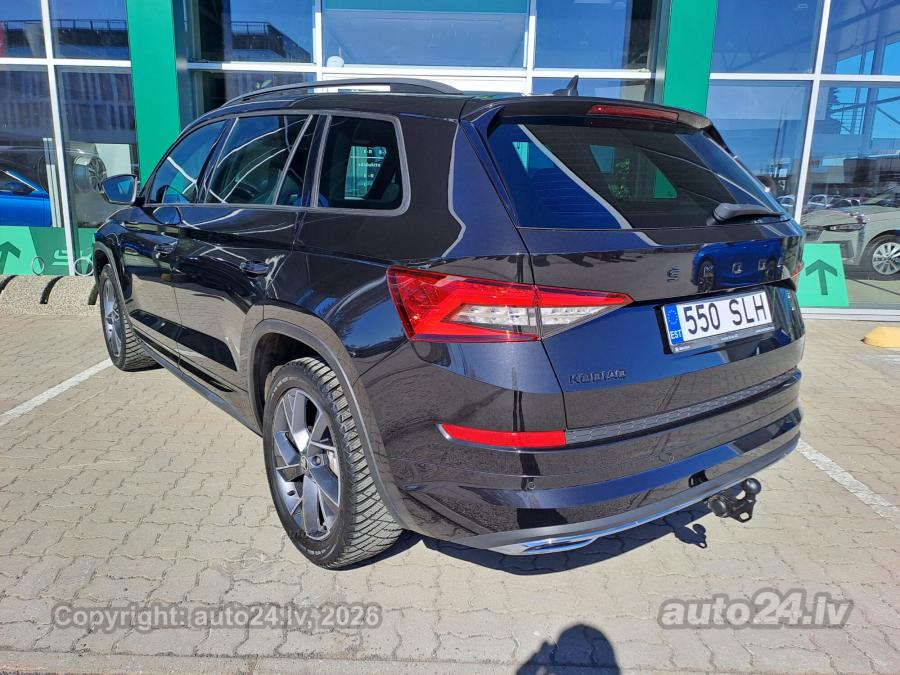 Black Skoda Kodiaq 2021 in Tartu, with an engine capacity of 2.00 L and mileage of 77 thousand km for 27900 €, photo 3 on AUTOMOTO.COM.LV