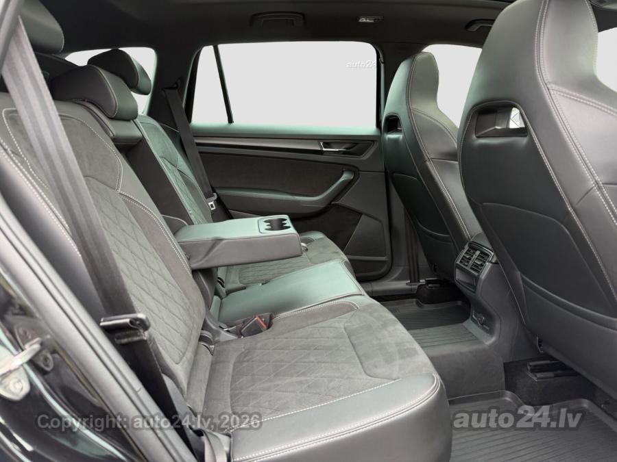 Black Skoda Kodiaq 2021 in Parnu, with an engine capacity of 1.50 L and mileage of 91 thousand km for 27900 €, photo 7 on AUTOMOTO.COM.LV