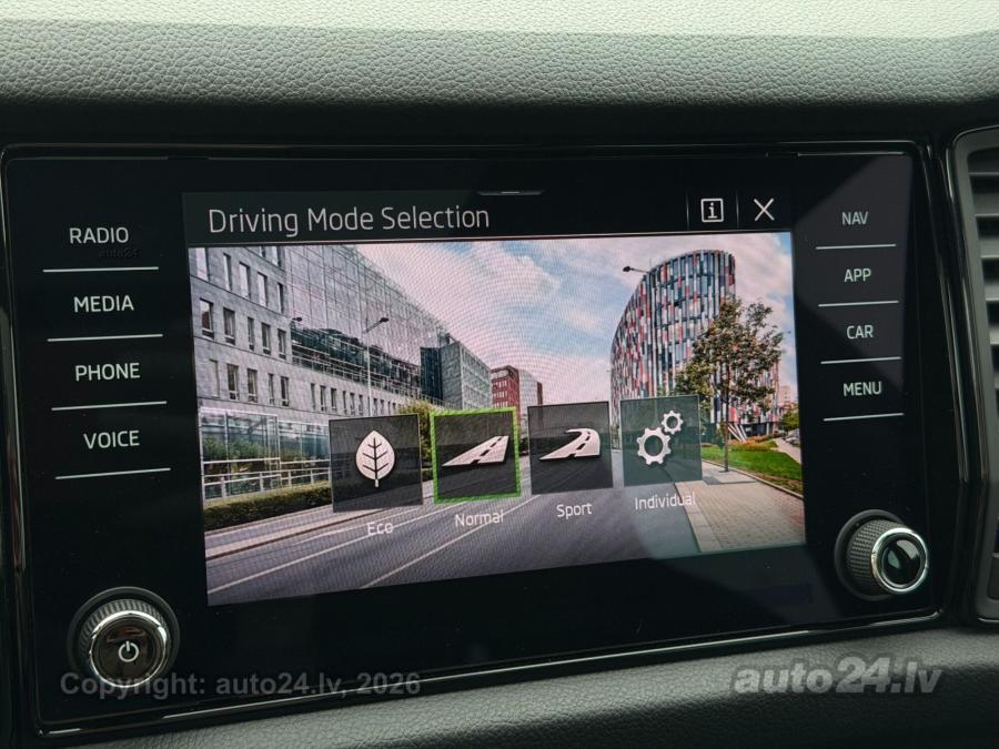 Black Skoda Kodiaq 2021 in Parnu, with an engine capacity of 1.50 L and mileage of 91 thousand km for 27900 €, photo 10 on AUTOMOTO.COM.LV