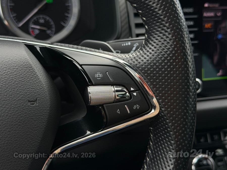 Black Skoda Kodiaq 2021 in Parnu, with an engine capacity of 1.50 L and mileage of 91 thousand km for 27900 €, photo 19 on AUTOMOTO.COM.LV
