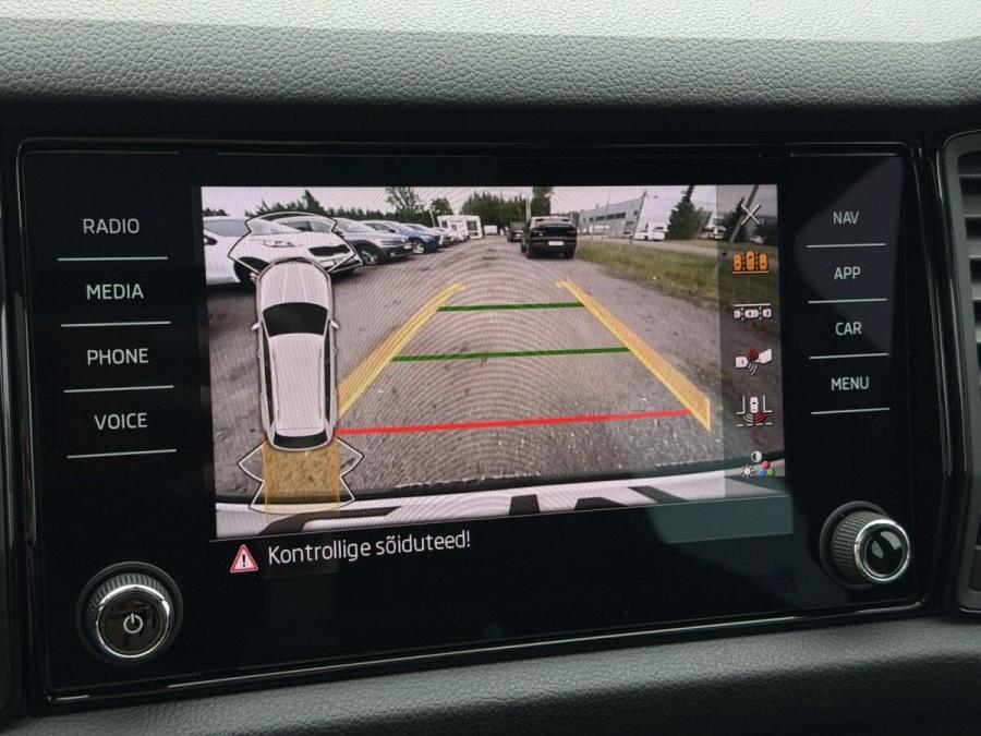 Black Skoda Kodiaq 2021 in Parnu, with an engine capacity of 1.50 L and mileage of 91 thousand km for 27400 €, photo 13 on AUTOMOTO.COM.LV