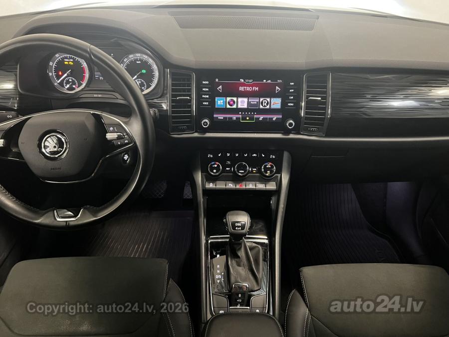 Черный Шкода Kodiaq 2021 в Таллин, объемом двигателя 2.00 л и пробегом 68 тыс. км за 26900 €, фото 6 на AUTOMOTO.COM.LV