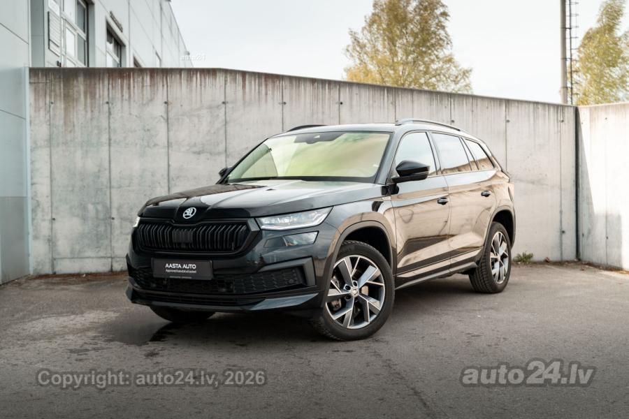 Melns Skoda Kodiaq 2022 Tartu, ar dzinēja tilpumu 2.00 L un nobraukumu 62 tūkst. km par 37900 €, foto 1 vietnē AUTOMOTO.COM.LV
