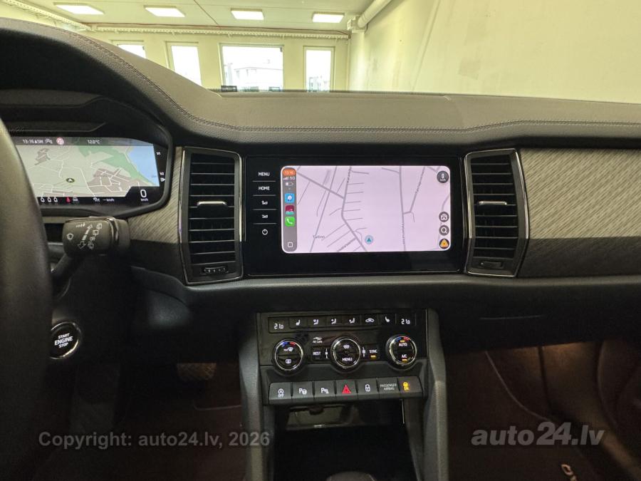Черный Шкода Kodiaq 2022 в Таллин, объемом двигателя 2.00 л и пробегом 95 тыс. км за 31900 €, фото 8 на AUTOMOTO.COM.LV